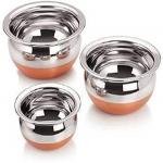 Buy Moxtiza Stainless Steel Copper Bottom Handi/patila/Pot Biryani ...
