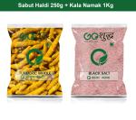 Buy Goshudh Kala Namak 1Kg & Haldi Sabut 250gm Combo Pack 1250g Online at Best Prices in India ...