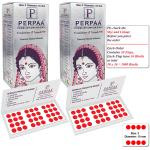Buy PERPAA Kumkum Red Round Bindi Book for Ladies Forehead Pack of 2-15 ...