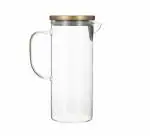 Buy PUREFIT Transparent Glass Water Jug with Chrome S.S. Lid 1300ml ...