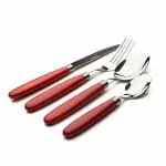 Buy Sabichi Elkie Food Grade Stainless Steel Red Set of 16 Pieces ...