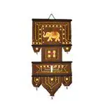 Buy VARUNAVI Handloom Cotton Elephant Wall Hanging Home Decor Tapestry ...