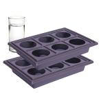 Buy Kuber Industries Glass Tray | Plastic Glass Holder | Tray with ...