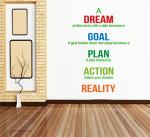 Buy Decal O Decal Dream Goal Plan Action Reality Motivational Quotes ...