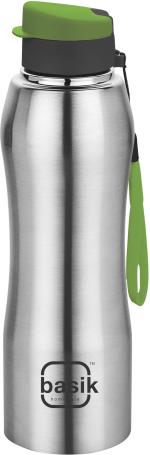 Buy Basik Green Steel Water Bottle Sipper, 950 Ml Online at Best Prices ...