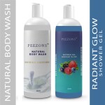 Buy PEEZONS Combo Of Natural Body Wash And Radiant Glow Shower Gel For ...