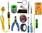 Buy Fadman Multicolor Beginner Basic Soldering Iron Kit, Solder Wire ...