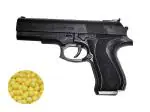 Buy Honeybun Toy Gun Black with 8 Round Reload and 6 mm Plastic BB ...