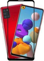 Buy stylist sky Samsung Galaxy A21s Transparent Glass Anti Glare and Scratch Resistant Screen ...