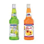 Buy Manama Lime and Mint Syrup and Peach Syrup | 750ML Each | Mixer for Mocktails, Cocktails ...