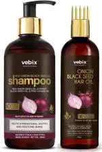 Buy VEBIX PROFESSIONAL Red Onion Black Seed Oil Hair Care Kit Shampoo ...