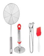 Buy Wofier Masher Stainless Steel Kitchen Pakad Tool And Silicone Oil ...