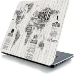 Buy QTH MAP 3D LAPTOP SKIN STICKER SUITABLE UPTO 15.5 INCH LAPTOP ...
