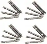 Buy DUMDAAR 20pc set of ph2 bits plus minus double sided screwdriver bit set Screw driver ...