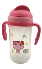Buy Te Quiti Pink Plastic Leakproof Durable BPA Free Non-Toxic Baby Sipper With Straw 350ml ...