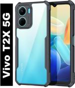 Buy KWINE CASE Vivo T2X 5G Black Plastic Back Cover Online at Best ...