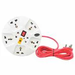 Buy eSYSTEMS Extension Board, 6 Amp Multi Plug Point Strip, Led ...