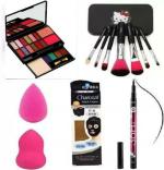 Buy BUYTYA SP Makeup Kit, 7 in 1Makeup Brush, 2 Pieces Blender Puff ...