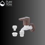 Buy PureFlow Royal Wooden Washing Machine Bib Cock With 4 Adjustment ...