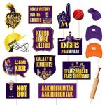 Buy Festiko Team Kkr Photo Booth Props (16 Pcs), Ipl Props, Cricket ...