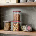 Buy SMART SEAL Twist Locking Airtight Red And Black Plastic Kitchen ...