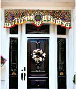 Buy Dk Trades Plastic Bids , Stone And Woolen Theads Toran Trn_768_01 ...