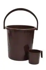 Buy Regalo Strong Plastic Bucket Mug Bathroom Set of 2 for Kitchen ...