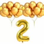 Buy Acril Second/2nd Balloon Combo/Kit Pack Material For Party ...