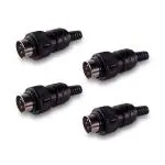 Buy MX 5 Pin Din Locking System Connector (pack of 4) Online at Best ...