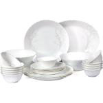 Buy cello Pack of 27 Opalware Cello Imperial Winter Frost Dinner Set of 27 pcs Dinner Set (White ...