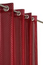 Buy Skirmish Criss Cross Eyelets Semi Transparent Maroon Floral Pattern ...