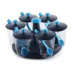 Buy OLIX 360 Revolving Multipurpose Pickle Aachar with Spice Stand ...