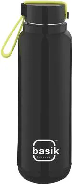 Buy Basik Black Steel Sublime Insulated Water Bottle, 650 Ml Online at ...