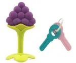 Buy Enorme Silicone Grapes Fruit Shape Teether with Key Teether For ...