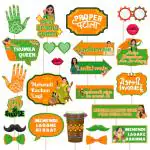 Buy Festiko 24 Pcs Mehendi Photobooth Props, Mehendi Ceremony Props ...