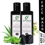 Buy Sparsham Natural Charcoal Face Wash Pack Of 2 (420ml) Online at ...