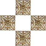 Buy VAS Collection Home Hand Made Wall Panel Golden (pack of 4) Online ...