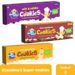 Buy Bebe Burp Organic Baby Food Cookies Pack of 3 - 150 gms each ...