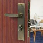 Buy CRUST Cylindrical Plate Mortise Door Bullet Lock with 2 Handle, 1 ...