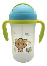 Buy Te Quiti Green Plastic Leakproof Durable BPA Free Non-Toxic Baby Sipper With Straw 350ml ...