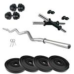 Buy COMPASS SPORTS Dumbbell Set for Men and Women,Multi Color (10kg ...