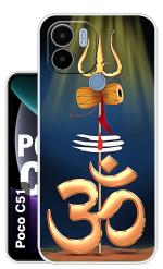 Buy Snazzy Multicolor Silicon Shock Proof Back Cover for POCO C51 ...