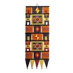 Buy VARUNAVI Handloom Cotton Double Rangoli Tapestry Boho Wall Hanging ...