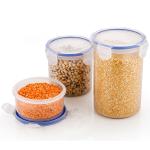 Buy BUSA Plastic Round Airtight Food Storage Container with Leak Proof ...