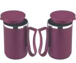Buy Tirth Unbreakable Insulated Double Wall Purple Stainless Steel Milk ...
