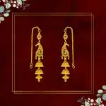 Buy arch fashion Traditional gold platted Kaanchain Earrings Collection ERG2085 Online at Best ...