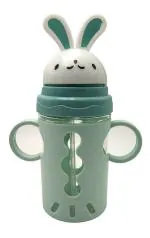 Buy Te Quiti Blue Plastic Leakproof Durable BPA Free Non-Toxic Baby Sipper With Straw 240ml ...