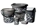 Buy Regalo Bathroom Accessories Set Plastic Bath Set Bathroom Bucket ...