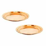 Buy SHIVDEV CRAFT Small Size Copper/Tamba Pooja Plate, Bhog/Prasad ...