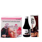 Buy Ashwaveda Healthcare Evetone Capsules & Syrup combo- Ayurvedic Medicine for Menstrual cycle ...